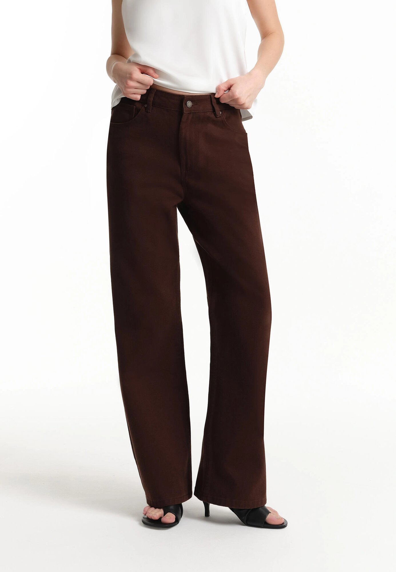 Джинсы трубы Straight 