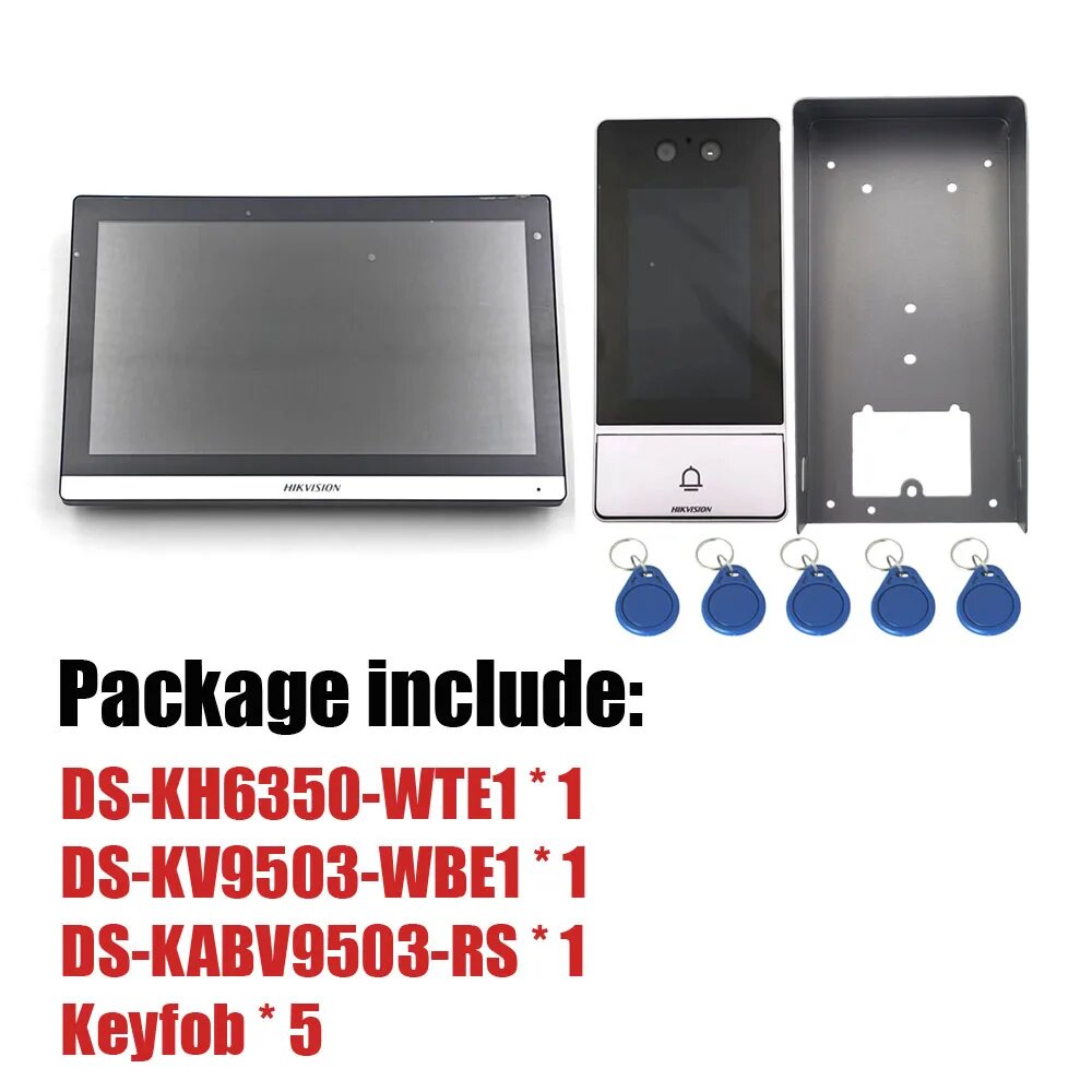 Оригинальная Hikvision DS-KV9503-WBE1 POE IP65 IK08 Металлическая антивандальная IP-домофонная станция с распознаванием лиц для виллы