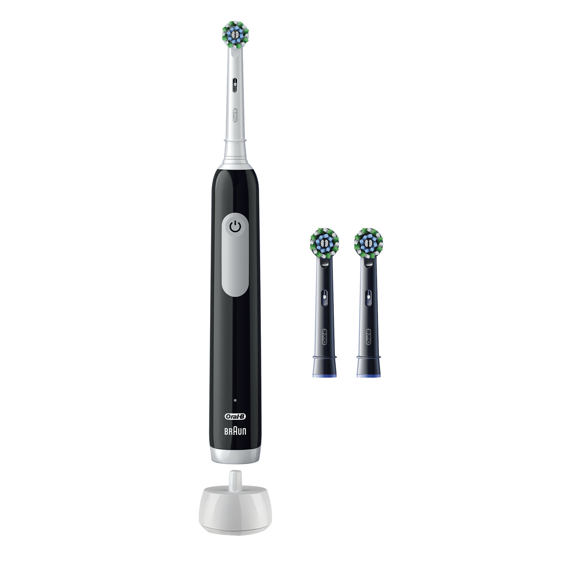 Электрическая зубная щетка Oral-B PRO 1 D305.513.3 тип 3791 с 2 насадками черная