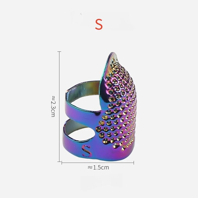 Регулируемый швейный наперсток, винтажная защита для пальцев, нескользящее кольцо, игла для ручной работы для рукоделия, швейные инструменты, аксессуары