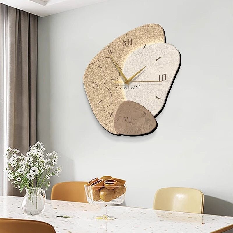 Новые стильные креативные настенные часы для гостиной и столовой 60*60