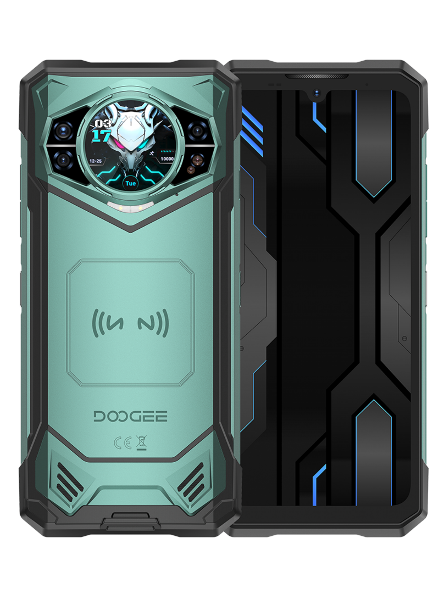 Смартфон DOOGEE S200 X VIP 48/512 ГБ, наушники в подарок, Android 16,10100мАч,120Гц, Dimensity 7050, Зеленый