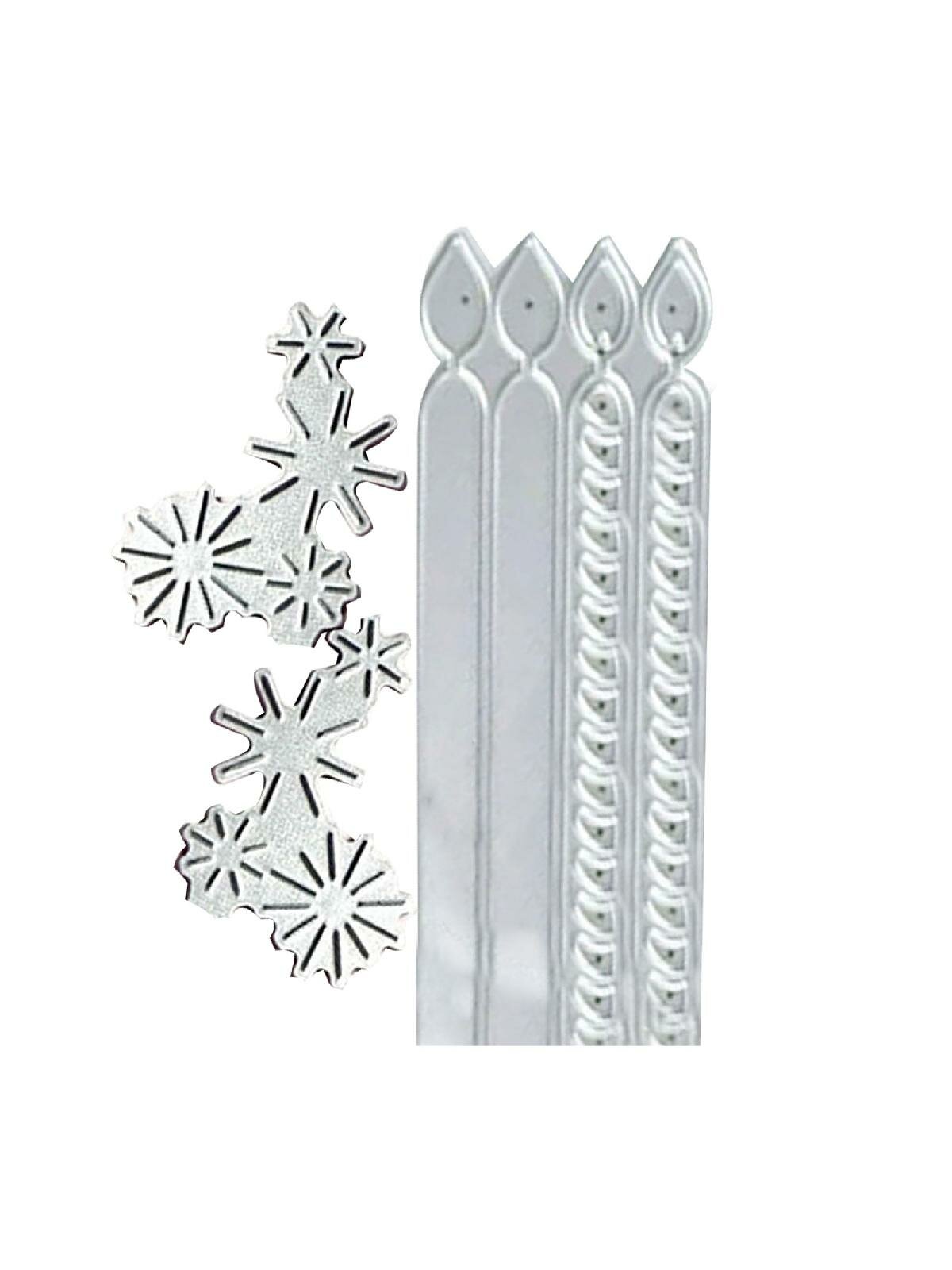 Матрица для вырезания формы свечи из углеродистой стали для изготовления открыток для скрапбукинга