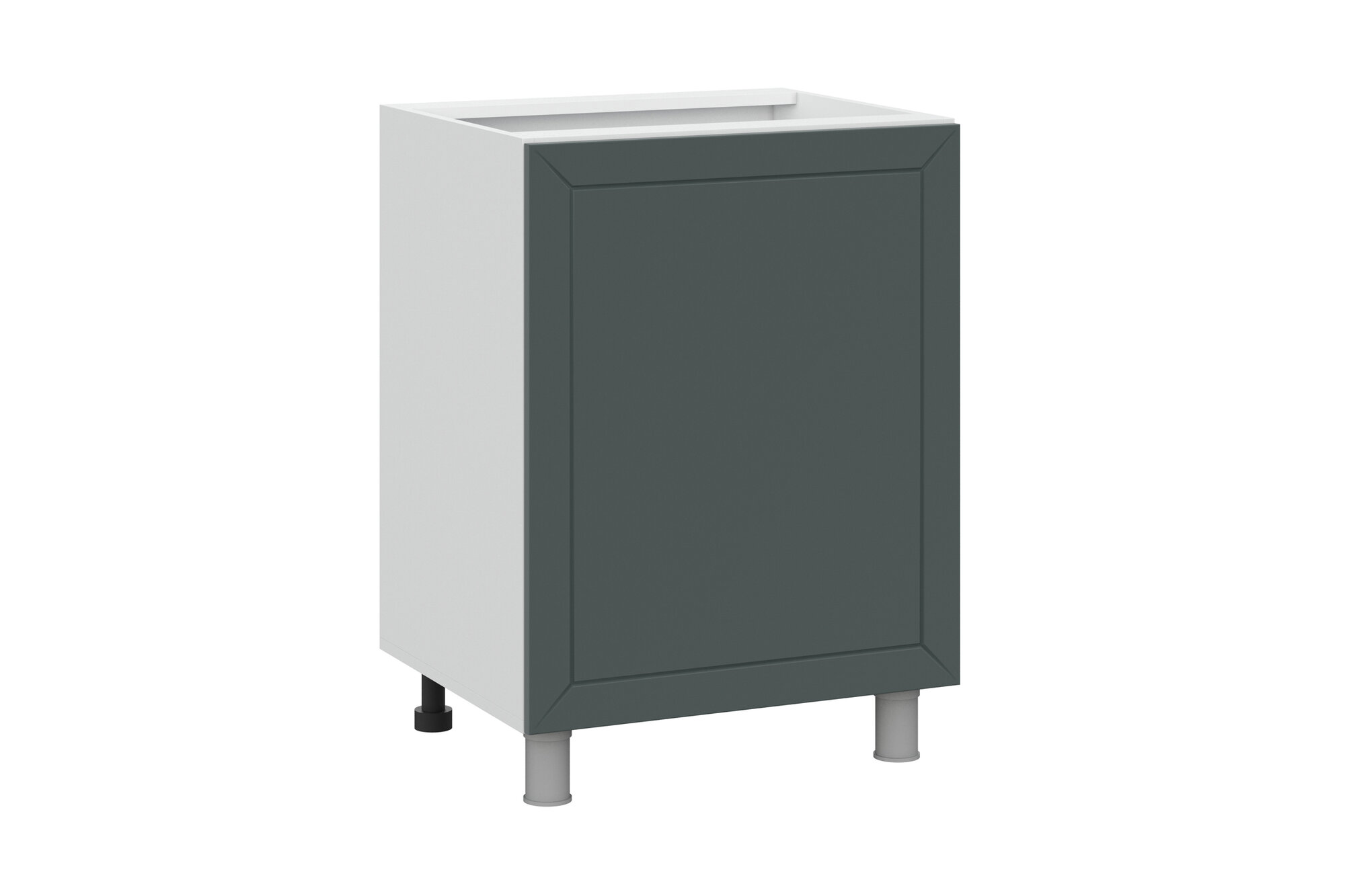 Кухонный модуль напольный Нонтон Лаорна, 60x50x82 см, 1 дверца, белый / таёжный лес