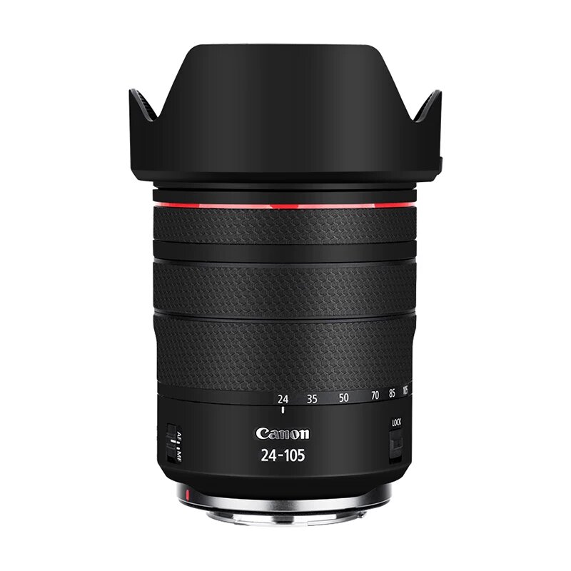 Защитная пленка JJC для объектива Canon RF 24-105mm f/4 L IS USM - Матовый черный, 3M, противозабрызгивающая, полная