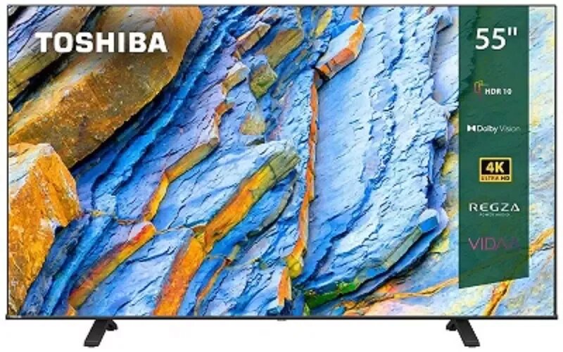 TOSHIBA Телевизор Toshiba 65C450ME QLED Серебристый
