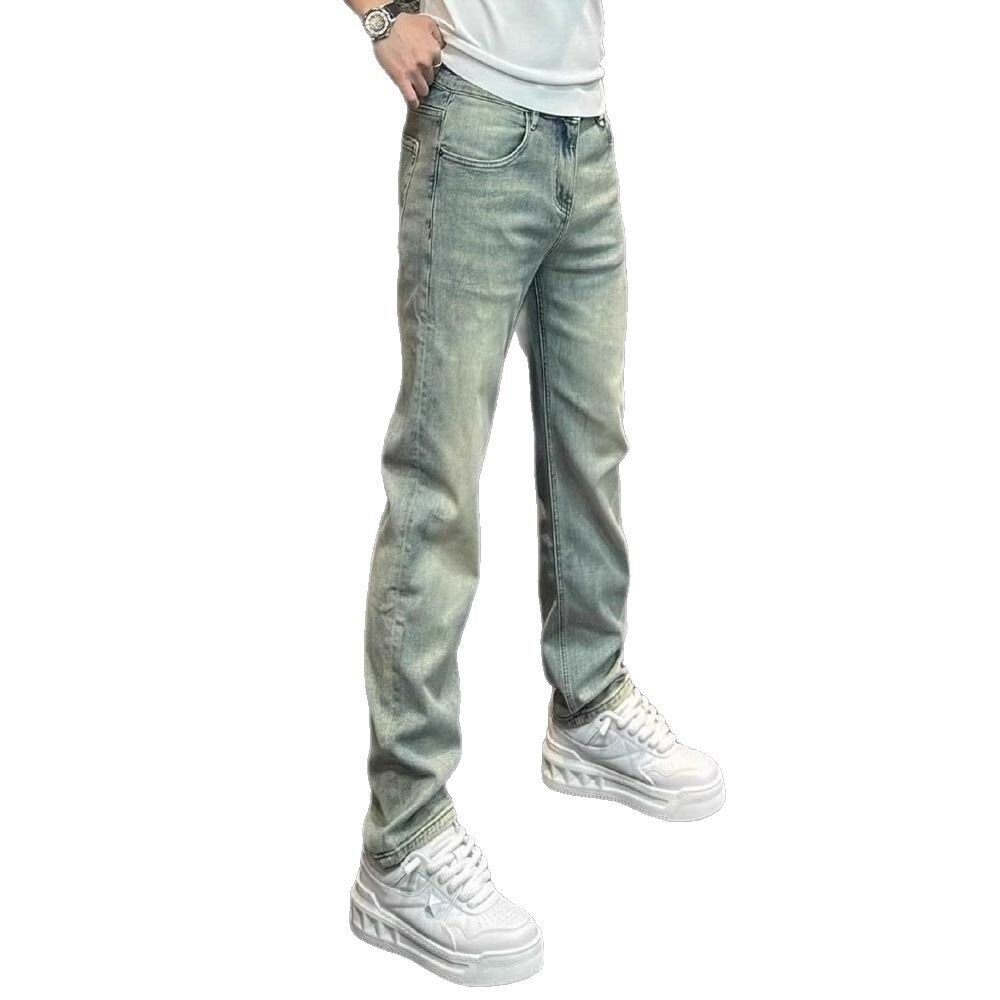 MON Мужские Джинсы Уличные Новые Слим Облегающие Деним, Размер_31