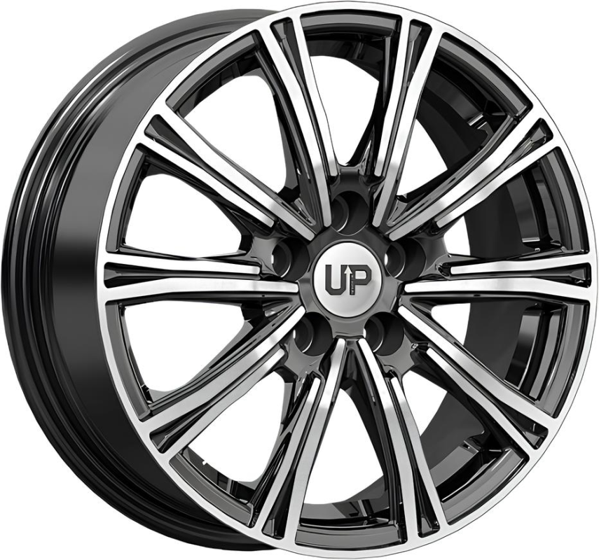 Диск колесный Wheels UP Up123 6,0x15 5x100 Dia57.1 ET38 цвет алмаз черный