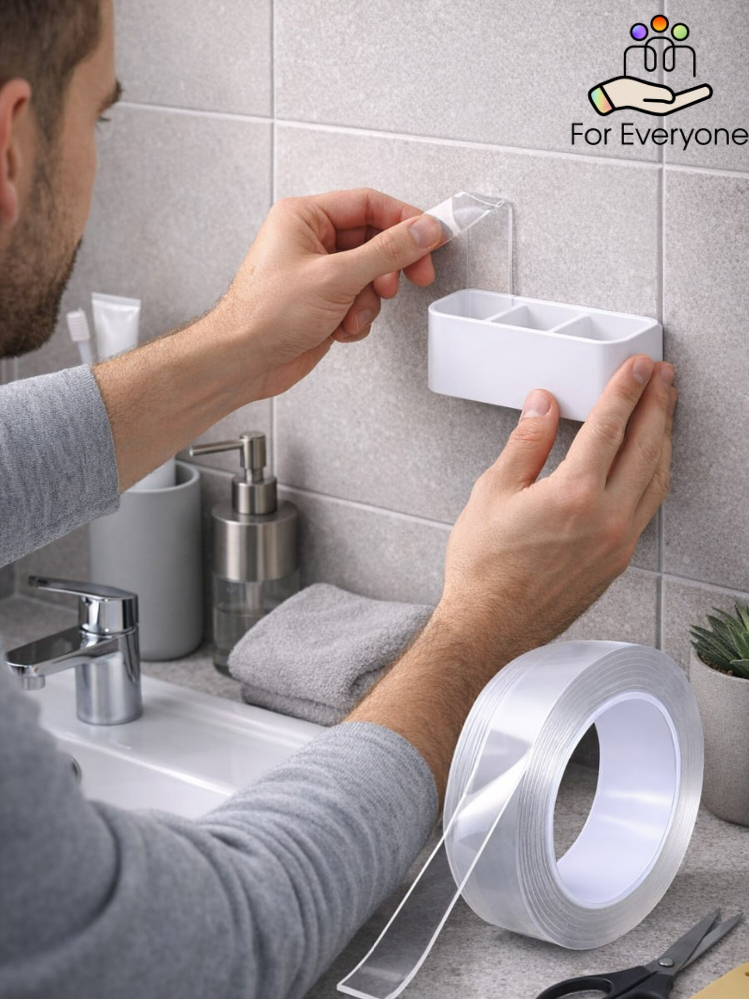 Многоразовая клейкая лента с высокой прочностью сцепления для универсального использования