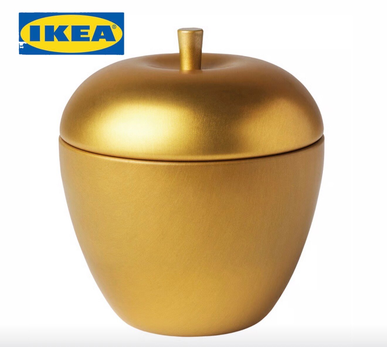 Свеча IKEA VINTERFINT, яблоко золотое, яблоко корица, время горения 24 часа.