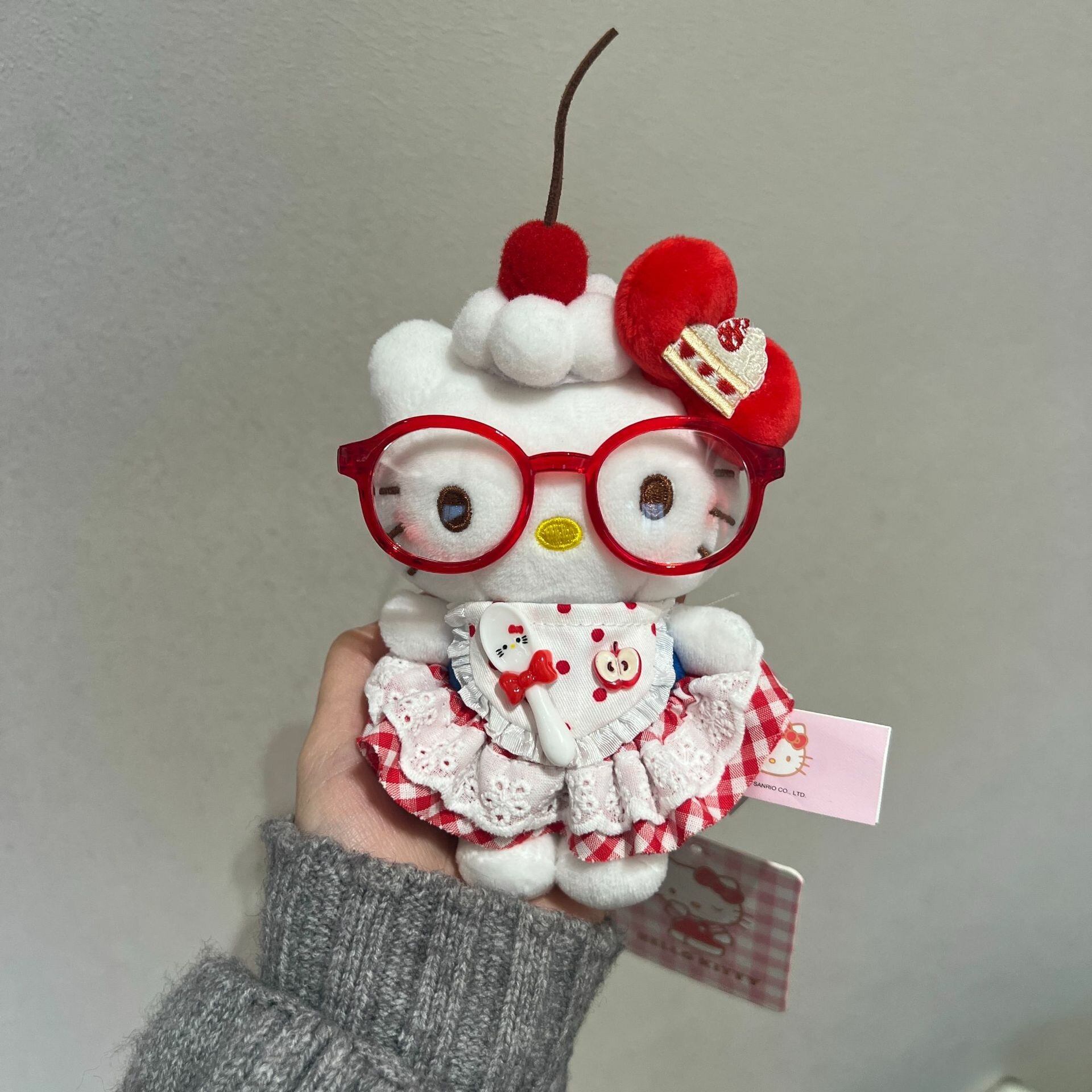 Настоящий апельсиновый шеф-повар милый фартук котенок милый плюшевый подвеска игрушка рюкзак брелок