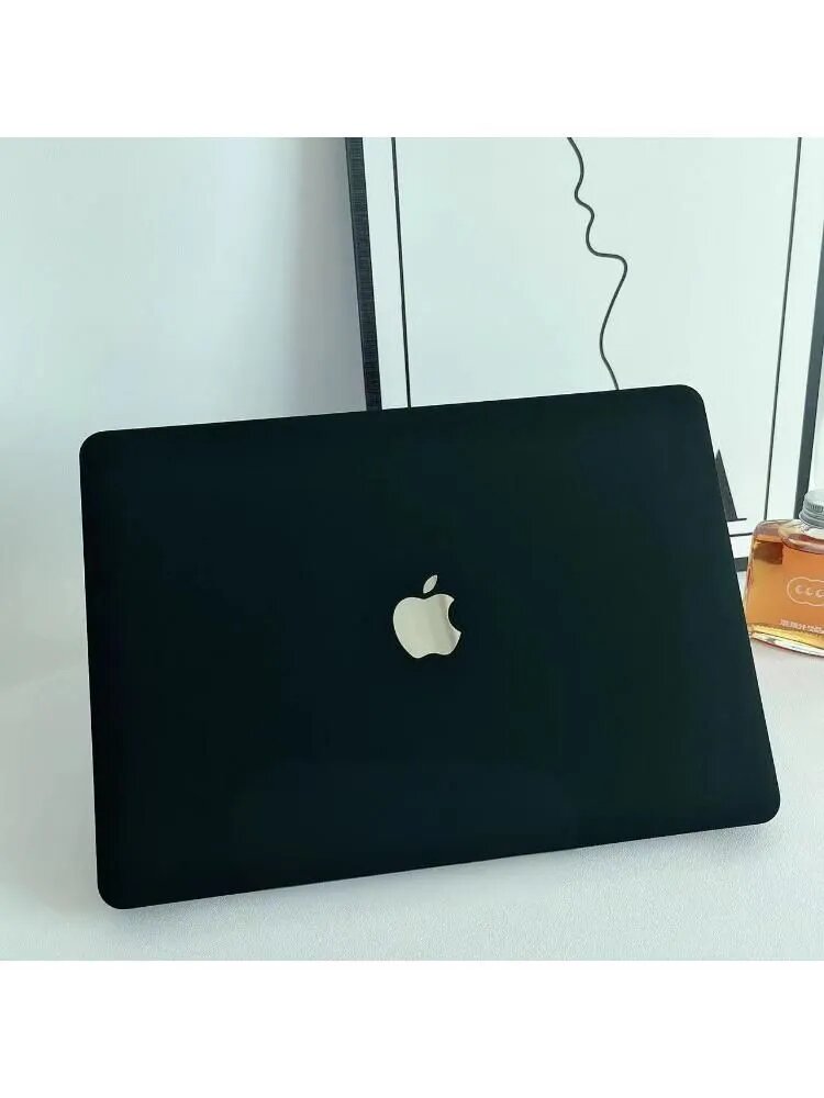 Матовый Черный Чехол для MacBook Air 13 M2 M3 M4 / 2022 2024 2025 Макбук 13.6' Накладка
