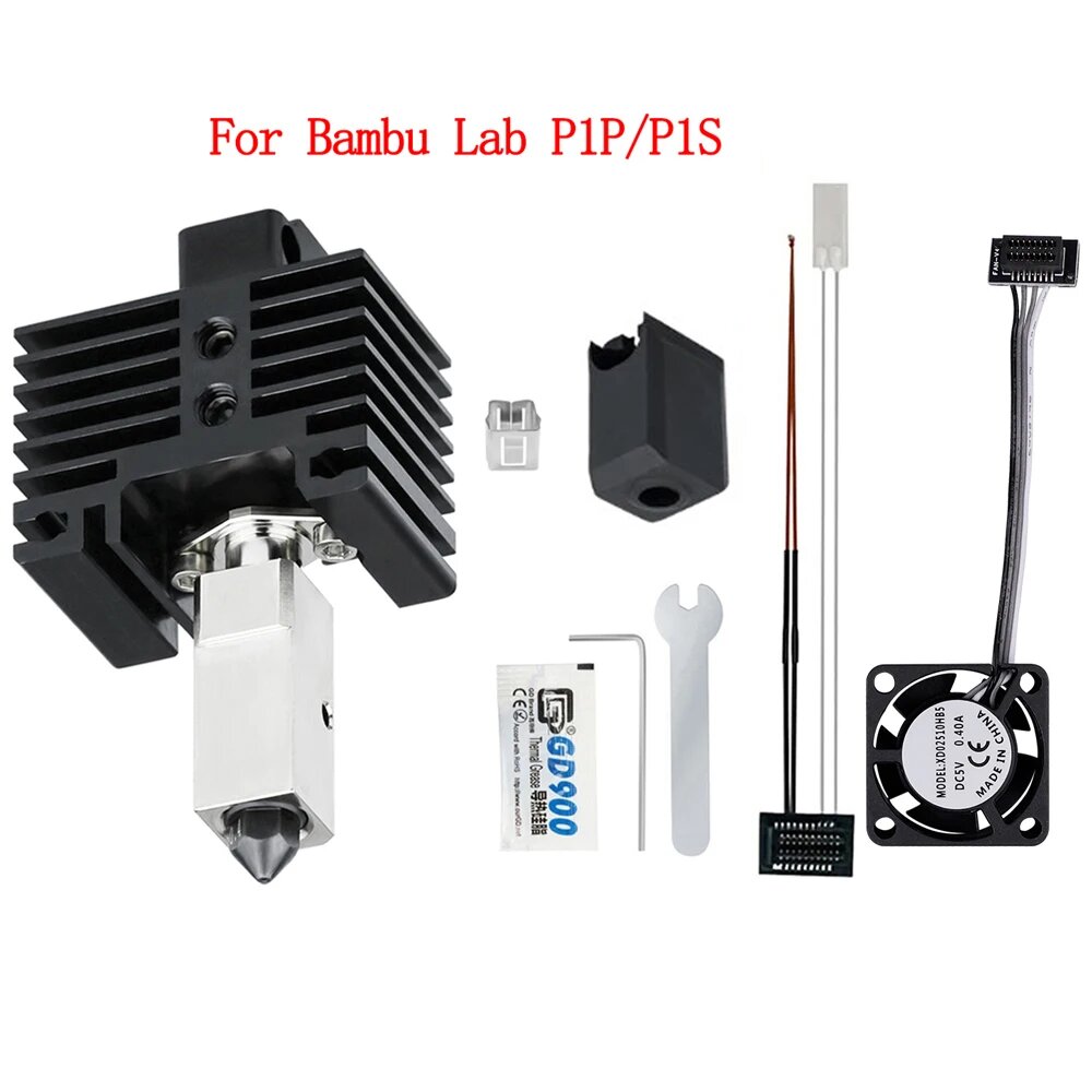 Hotend комплект Black для Bambu Lab P1P/P1S