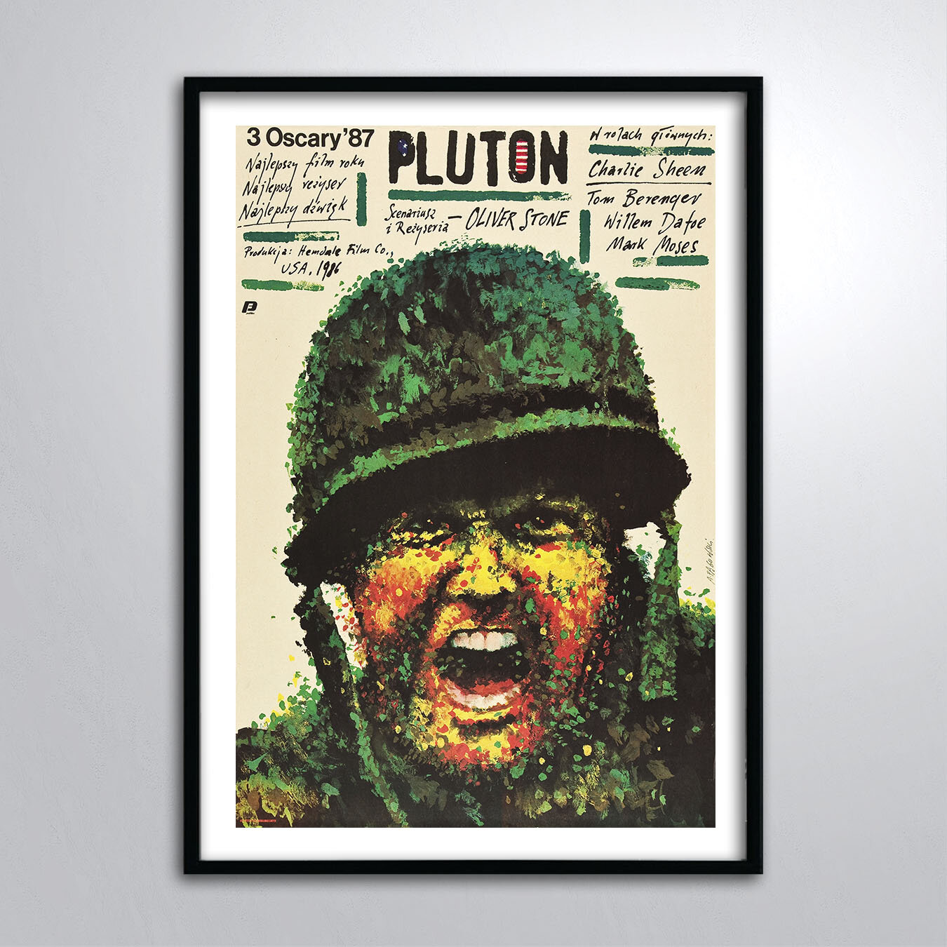 Постер без рамы/Взвод Оливер Стоун Чарли Шин Том Беренджер Уиллем Дефо Картина Platoon