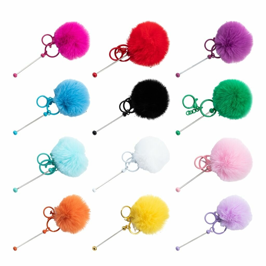 12 цветов, брелок для волос из бисера "сделай сам"