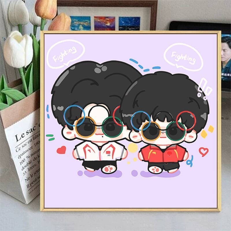 Bungo Stray Dogs Осаму Дадзай DIY Цифровая масляная живопись Раскраска ручной работы Накахара Чуя Аниме товары Акриловая живопись