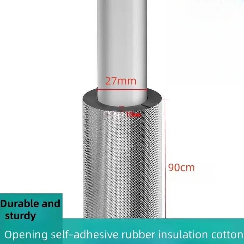 16-60 мм резиновая губчатая трубка для кондиционера, солнечный водонагреватель, рукав для водопроводной трубы, 0,9 м, теплоизоляция, теплоизоляционная труба