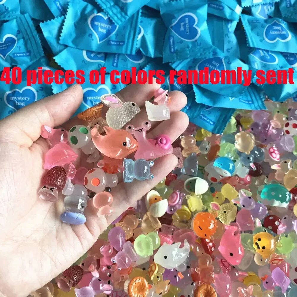 Светящиеся мини-фигурки сюрприз 40 шт. Цвет: 40 pcs D