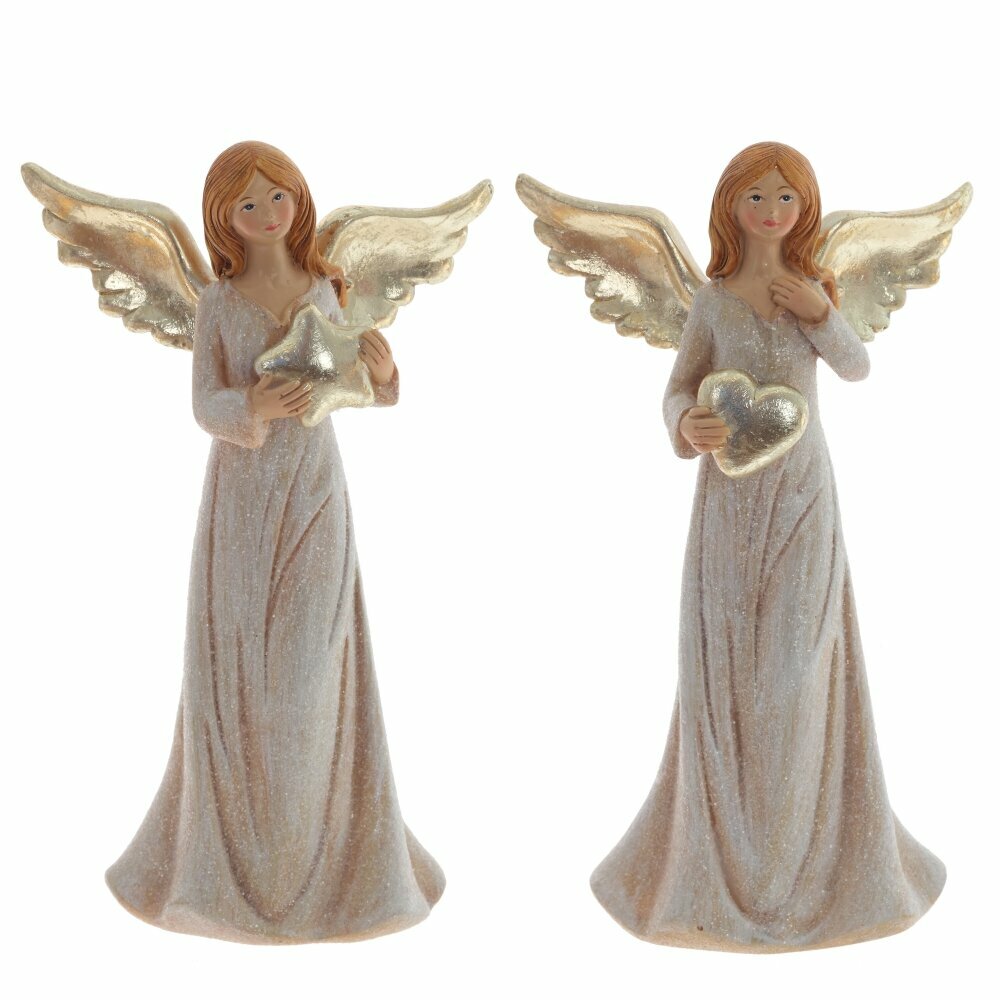 Фигурка декоративная "Ангел", L10 W6 H17 см, 2в.