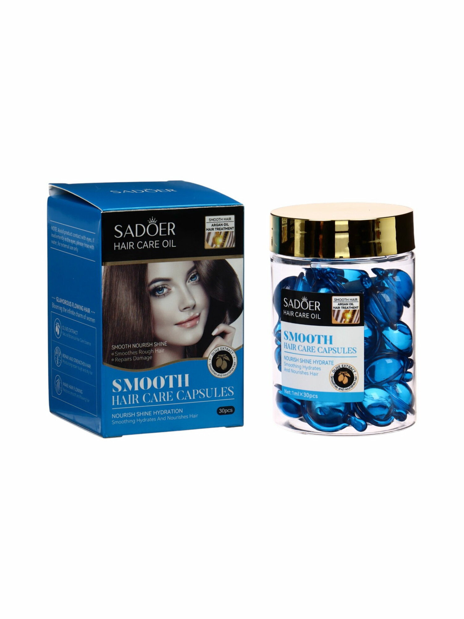 Масло для волос в капсулах, смягчающее, с экстрактом оливы 1 мл x 30 шт.