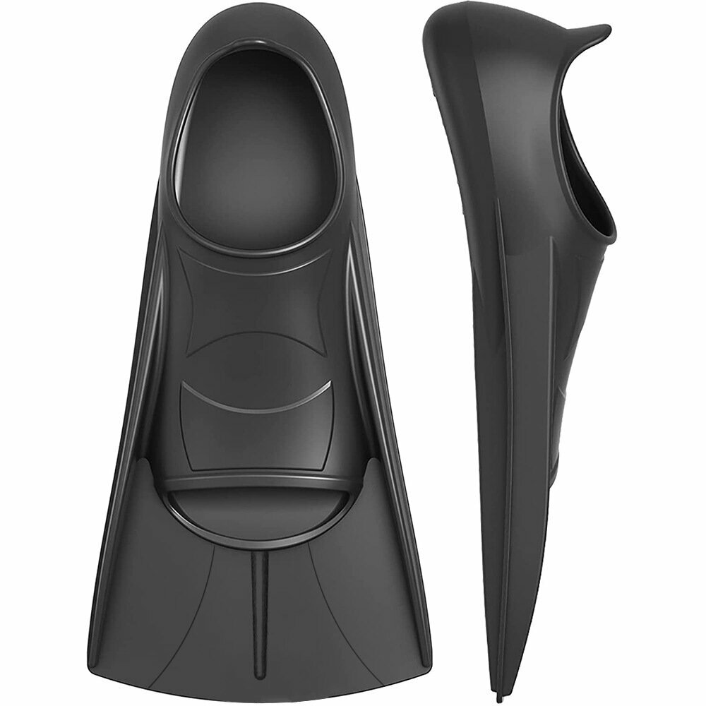 Профессиональные плавательные ласты с коротким носком, детские ласты для дайвинга, тренировочное снаряжение для дайвинга, силиконовые ласты короткие