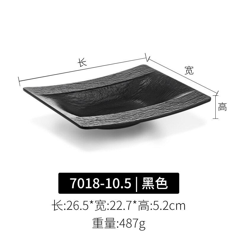 Японский стиль ужин пластины меламин прямоугольная плита глубокий салат пластины творческой характеристикой