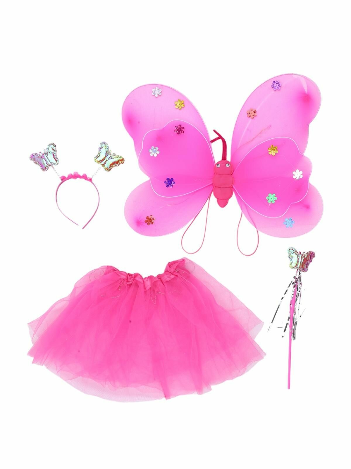 Костюм феи-бабочки для девочек, - Светящийся дубль