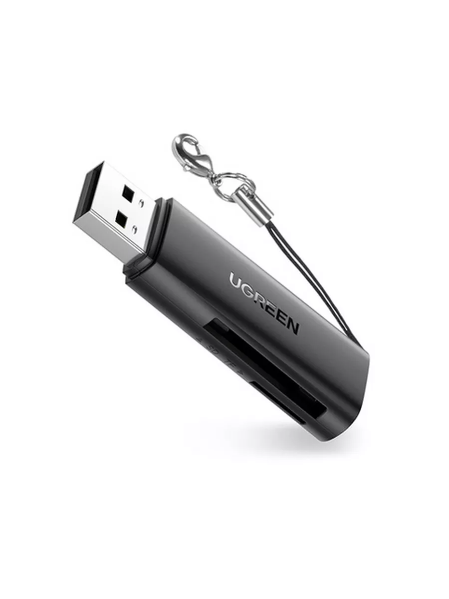 Кардридер UGREEN CM264 (60722) Multifunction Card Reader Черный TF + SD Cards RU