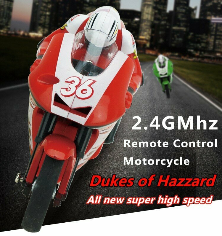 Качественный мотор RC мотоцикл электрический высокоскоростный нитро дистанционное управление зарядка автомобиля 2,4 ГГц гоночный мотоцикл мальчик игрушка подарок (красный)