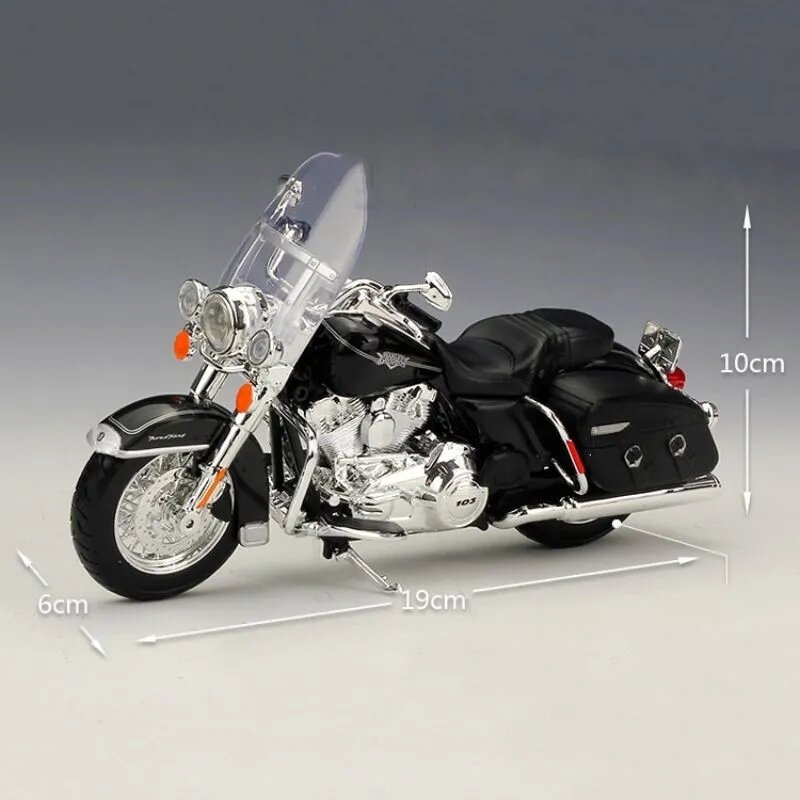 Игрушечный мотоцикл Maisto Harley-Davidson Road King 1:10 (черный) — фото 1
