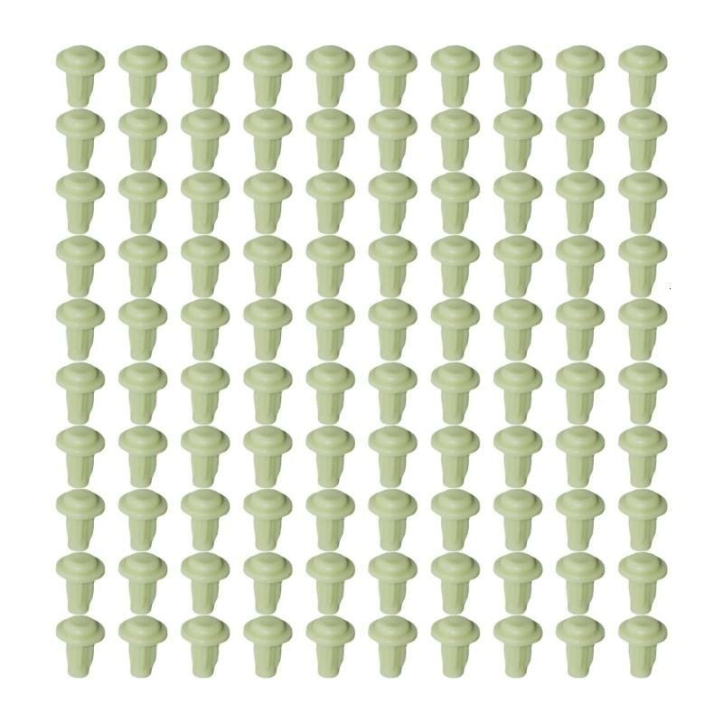 100 шт. Столовая мебель встроенный бампер Силиконовые отверстия, Бежевый