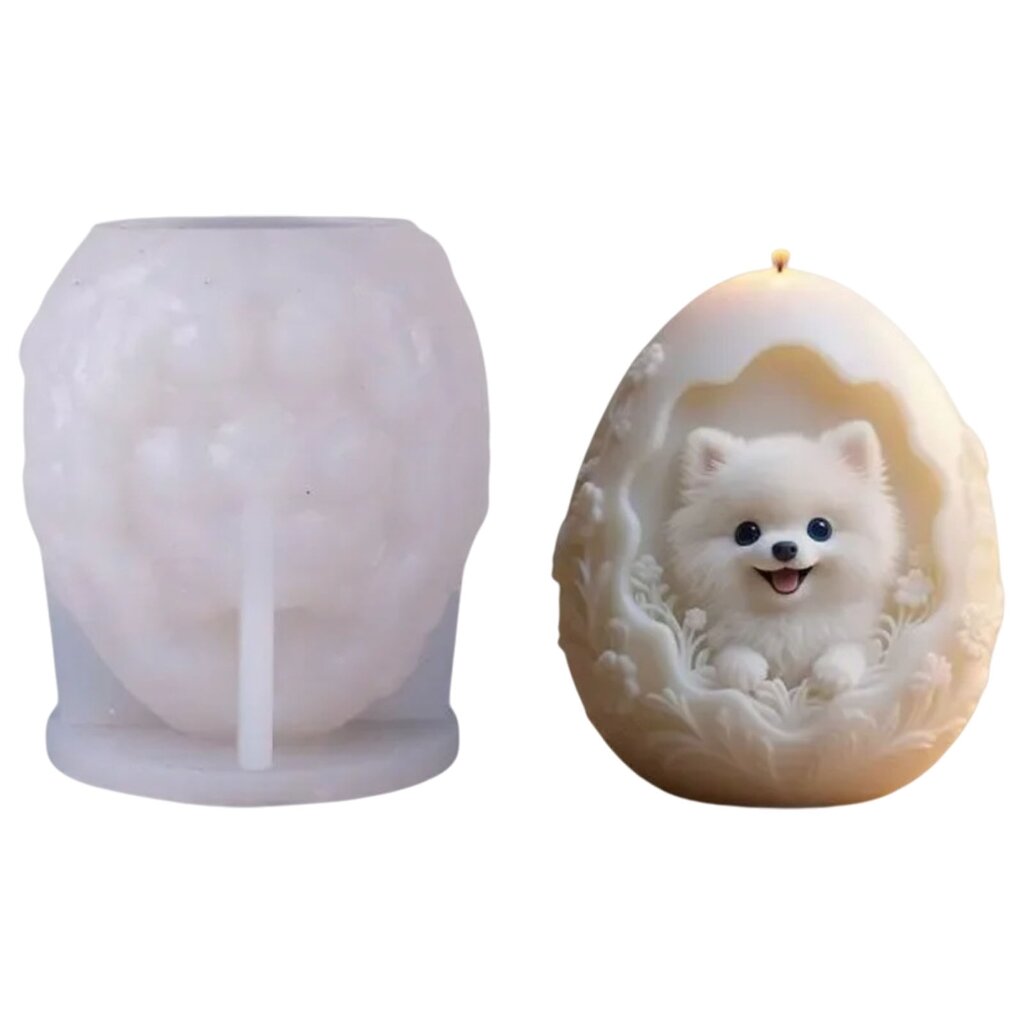 Силиконовые Формы с Тиснением в виде Собаки в форме Яиц Формуют Термостойкий Пищевой Силикон для Изготовления Эпоксидной Смолы, Мыла, Шоколада