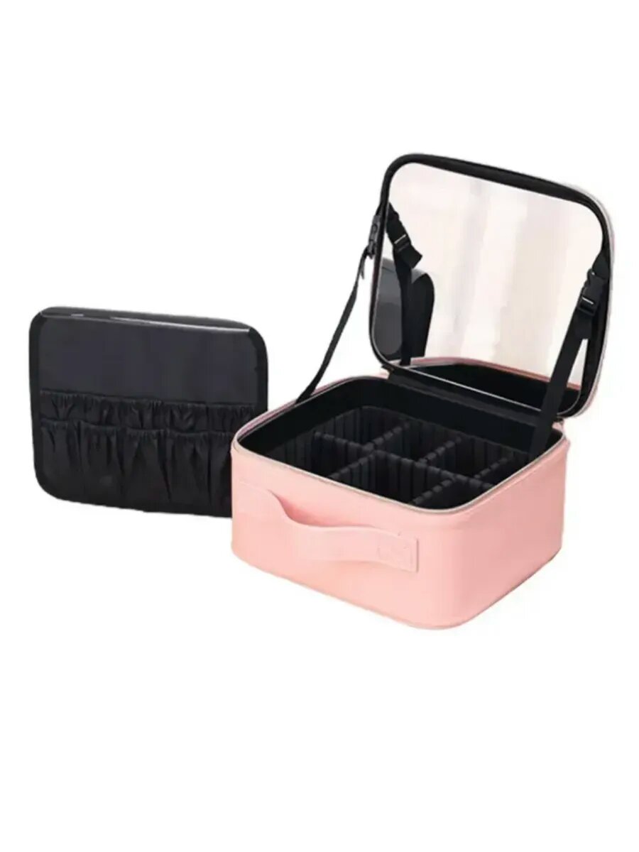 Косметичка чемодан с зеркалом