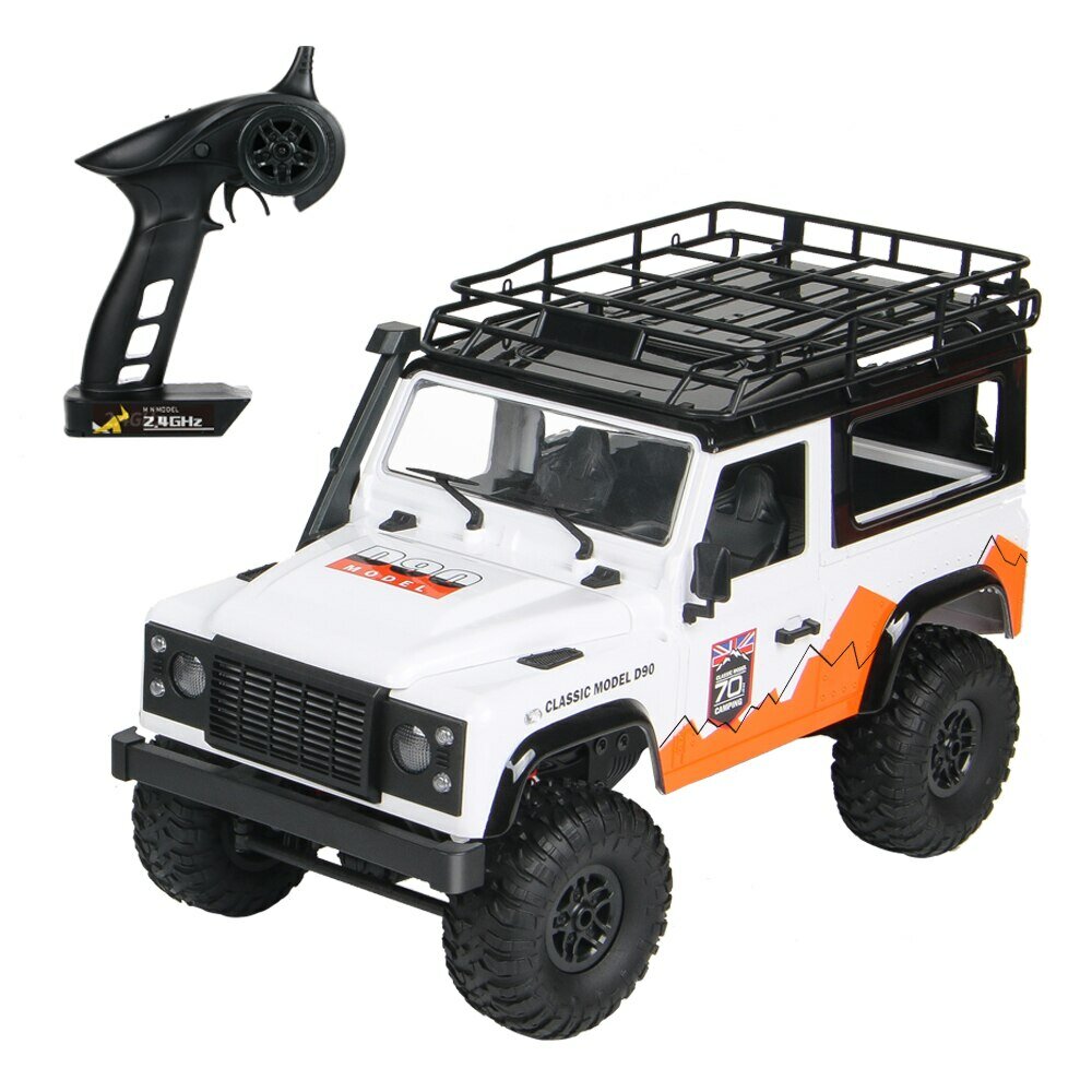 2.4G 1/12 4WD RTR Crawler RC Car RC Truck для Land Rover 70-летнего издания модели транспортного средства (белый)