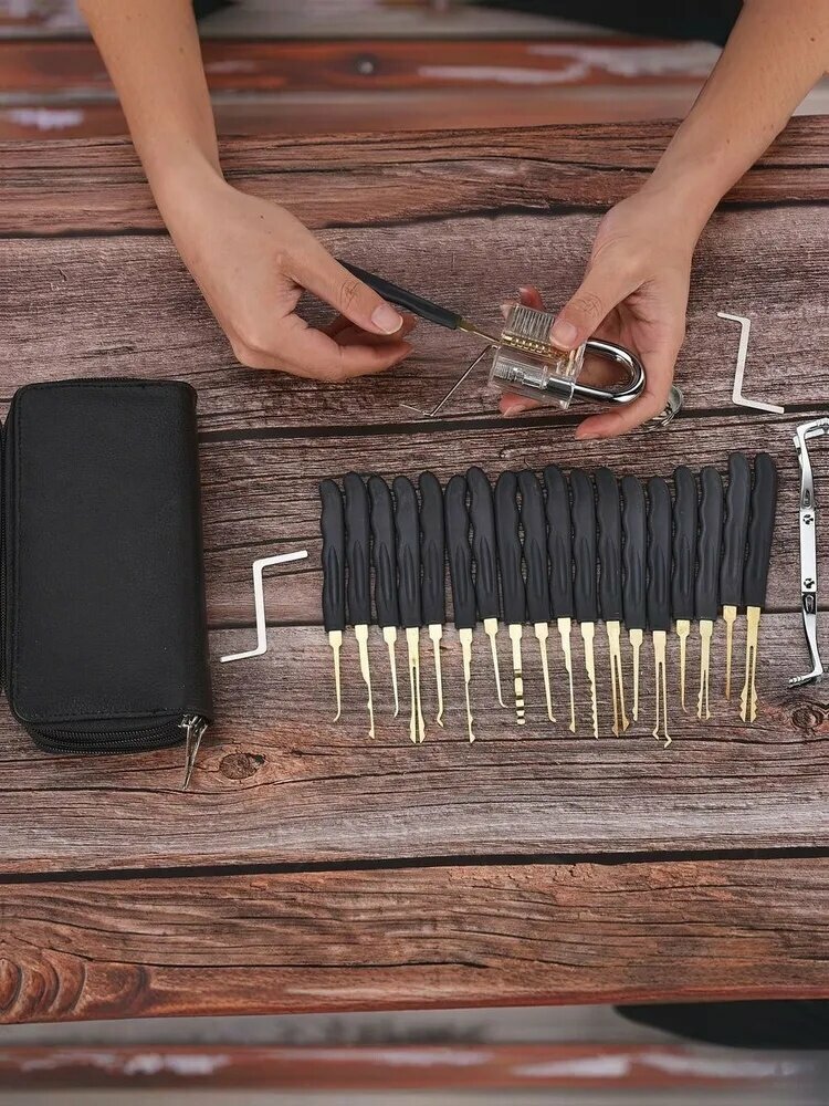 Набор из 19 инструментов для тренировки слесаря по замкам