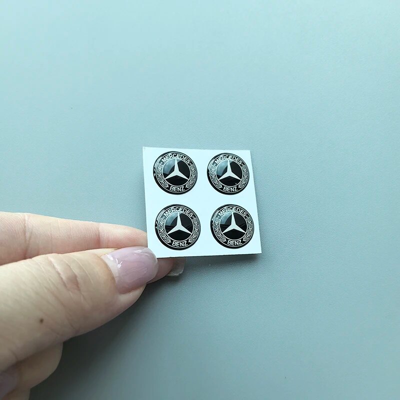 11 мм, 14 мм, 20 мм, 25 мм, 30 мм, кристаллическая эпоксидная эмблема автомобиля, наклейка для Mercedes Benz, значок со звездой пшеницы, ключ, дверной замок, аксессуар, логотип