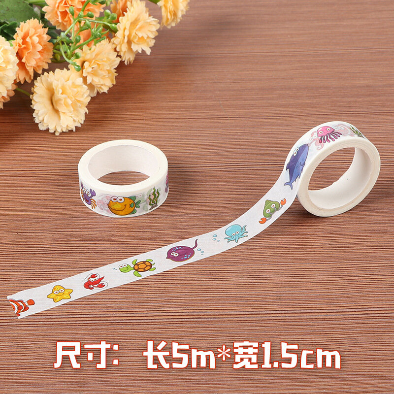 Аниме наклейки для дневника с персонажами, креативная печатная васи-лента, оптовая продажа