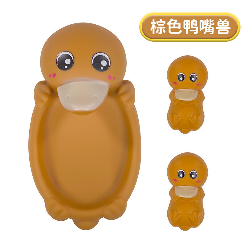 Детская ванная комната с плавающими животными, плоскозубец, ежик, герметичная игрушка для воды, игрушка для купания младенцев оптом