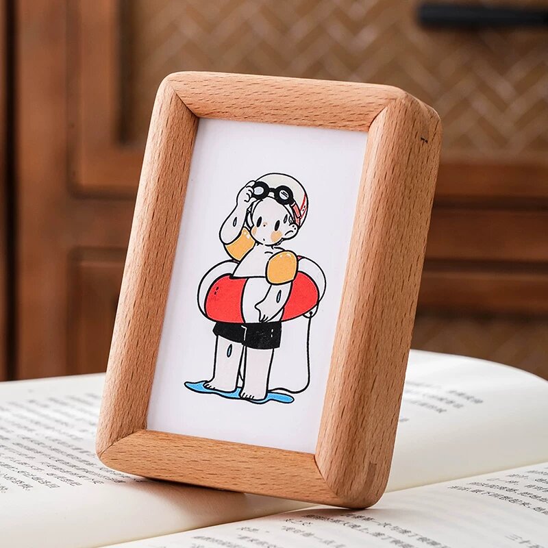 Фоторамка из букового дерева 5 дюймов с внутренними размерами 8,9x12,7 см для фотоальбомов