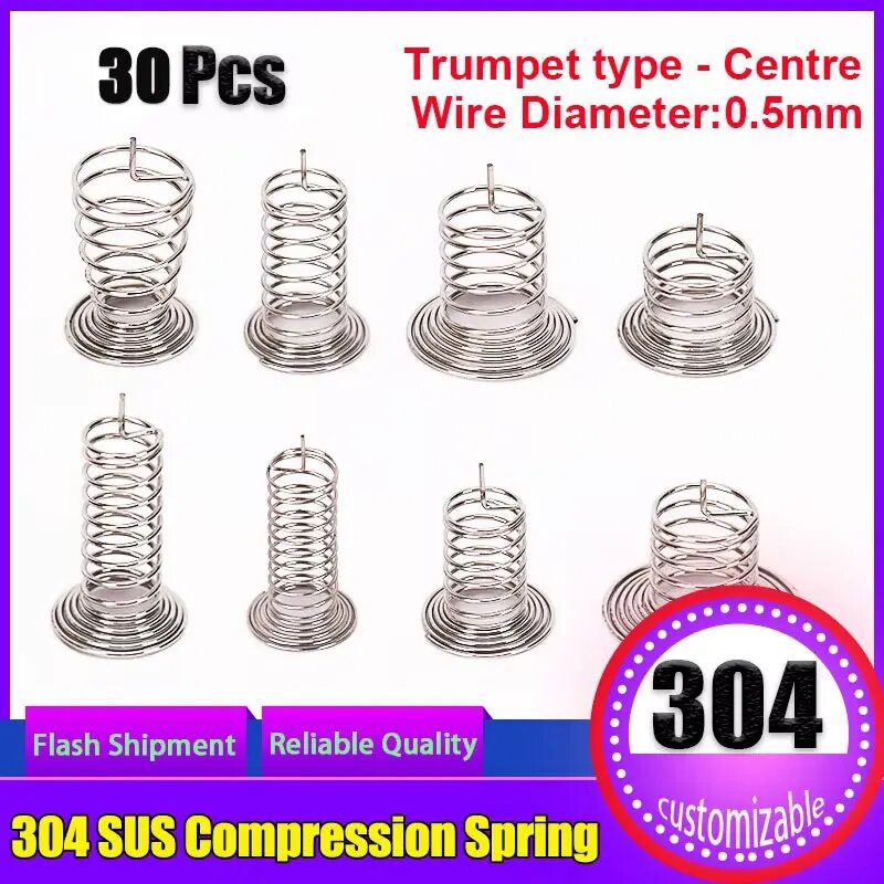 Кнопки сенсорные из нержавеющей стали WD 0,5 мм для переключателя 30 шт. 9mm, 8-15mm