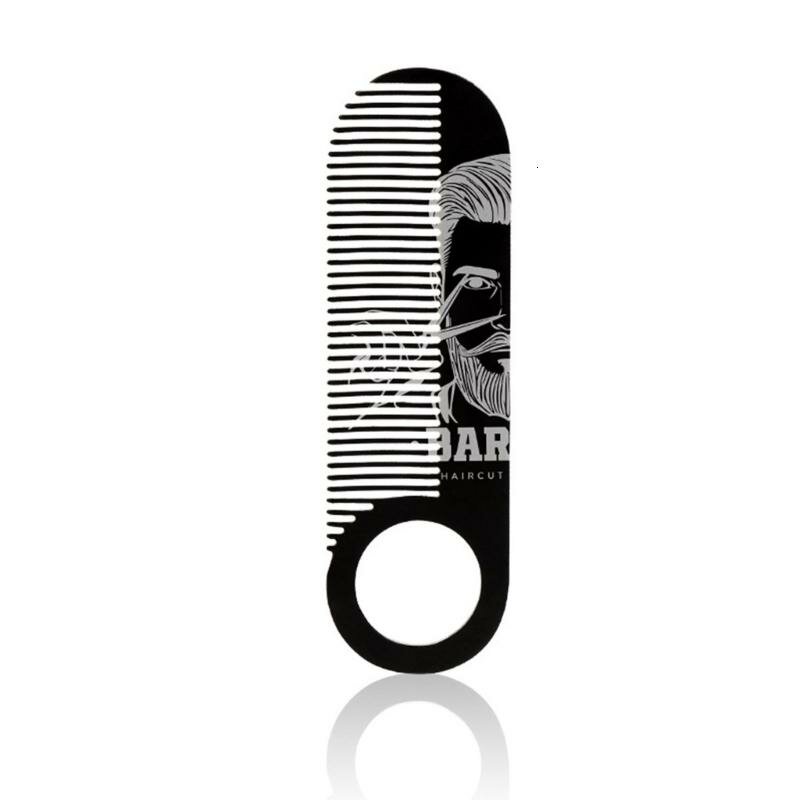 Металлическая расческа для усов, Черный