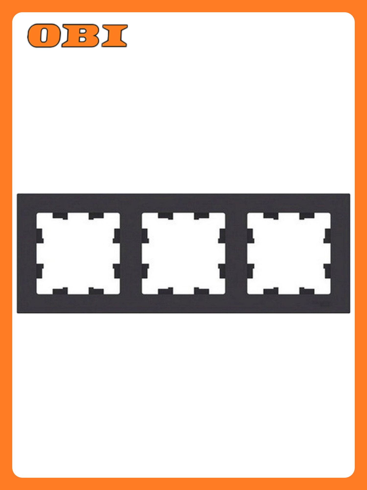 Рамка Schneider Electric Systeme Electric AtlasDesign ATN001003, ABS пластик, IP20, 3 поста, черная