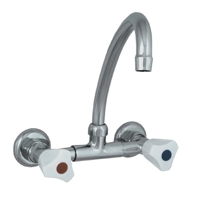 Смеситель настен ЦС-СМ 293 К М глобо круглый излив D16 H-220мм ЦС