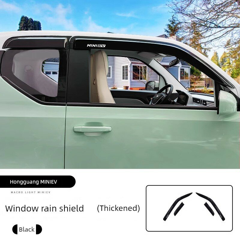 Дождевик для окон Five Star MINIEV черного цвета передний и задний, 4 шт.
