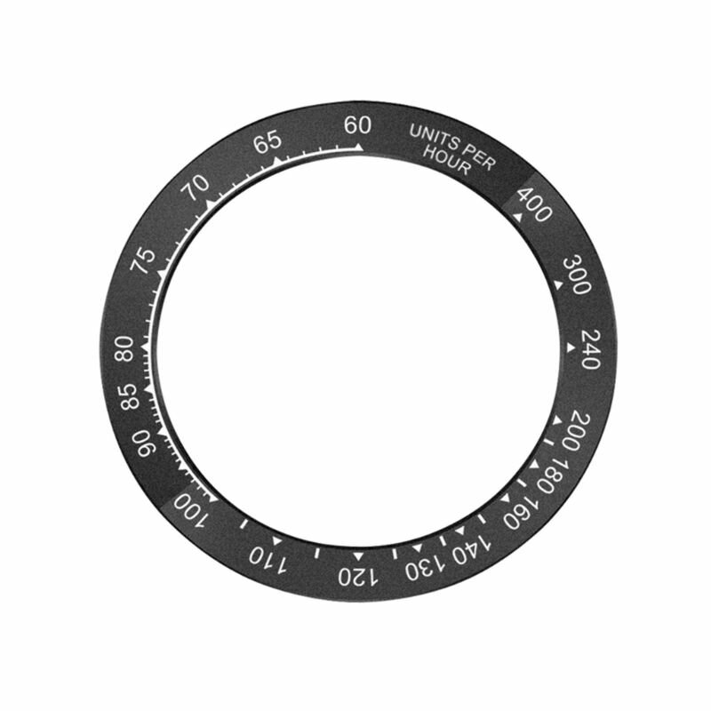 (1 шт.) Безель для CMF Watch Pro 3 PC чёрный с белыми цифрами