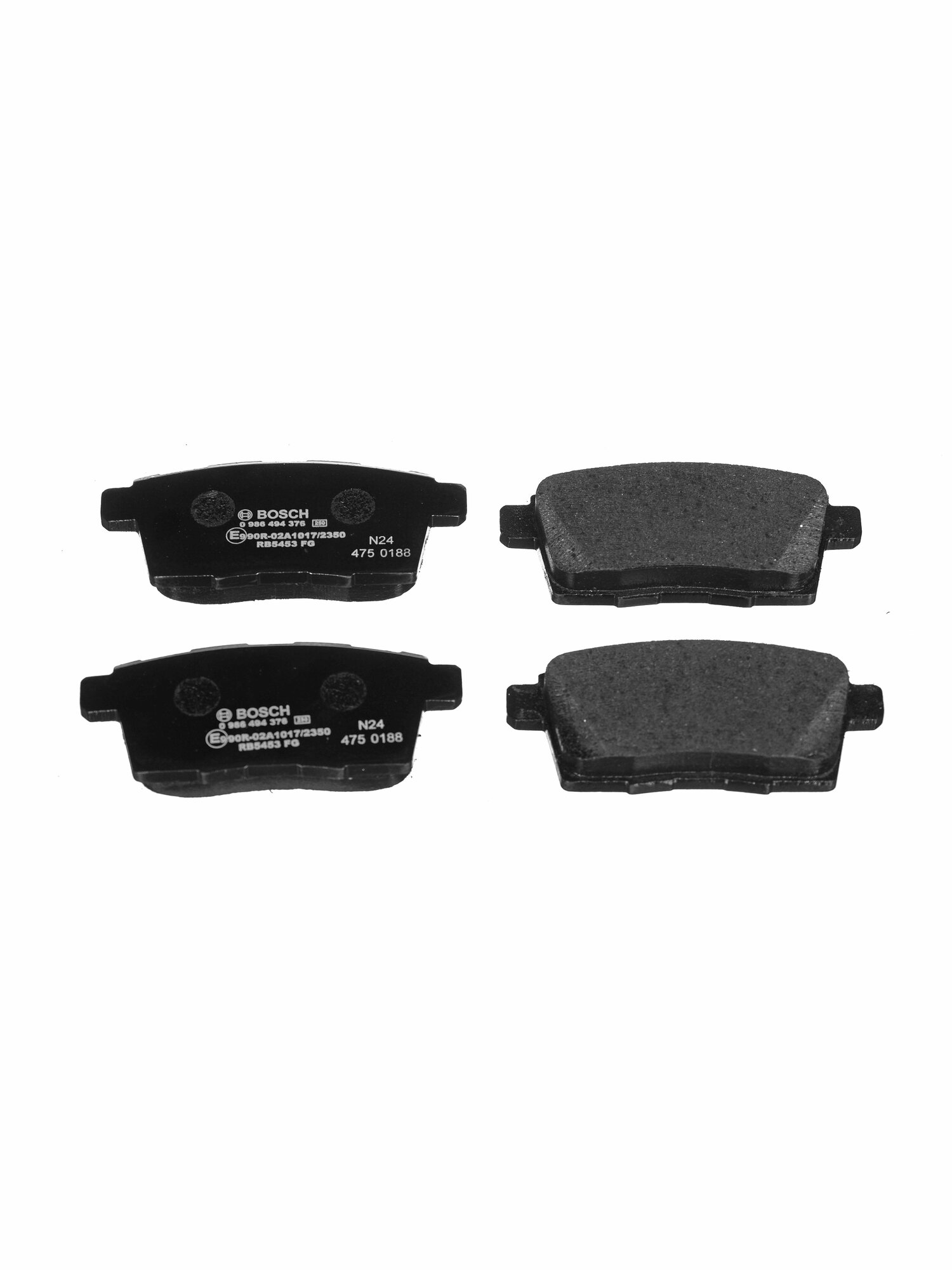 Колодки тормозные дисковые задние BOSCH (0 986 494 376)