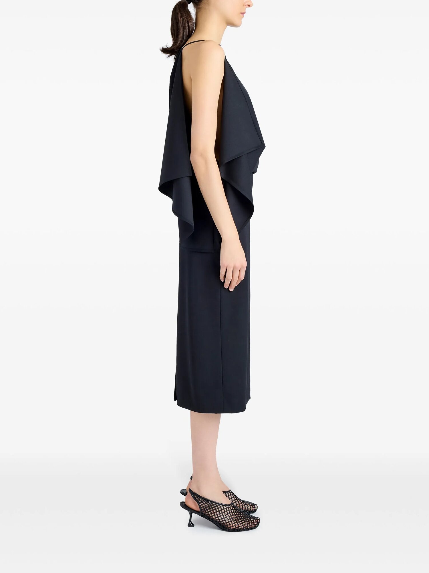 Платье Proenza Schouler White Label Elena, размер 6 US, черный — фото 1