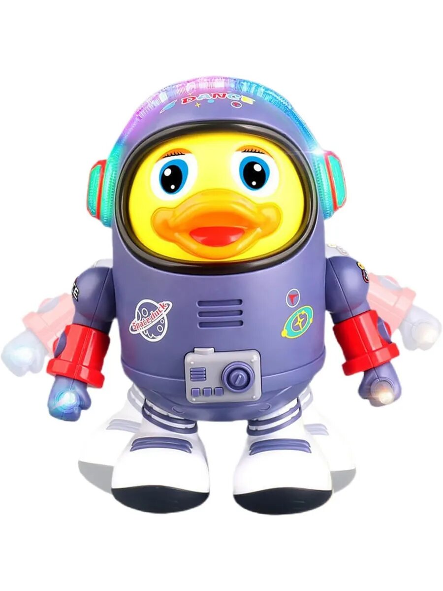 Танцующая утка космическая музыкальная интерактивная игрушка