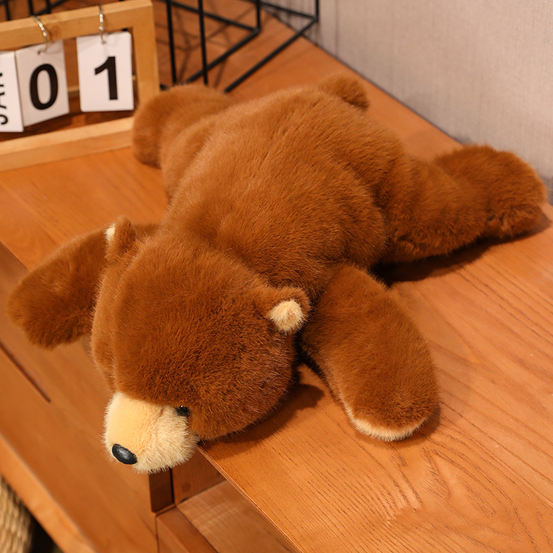 Коричневая мягкая игрушка-панда с грузом, 30 см, подарок для девочек