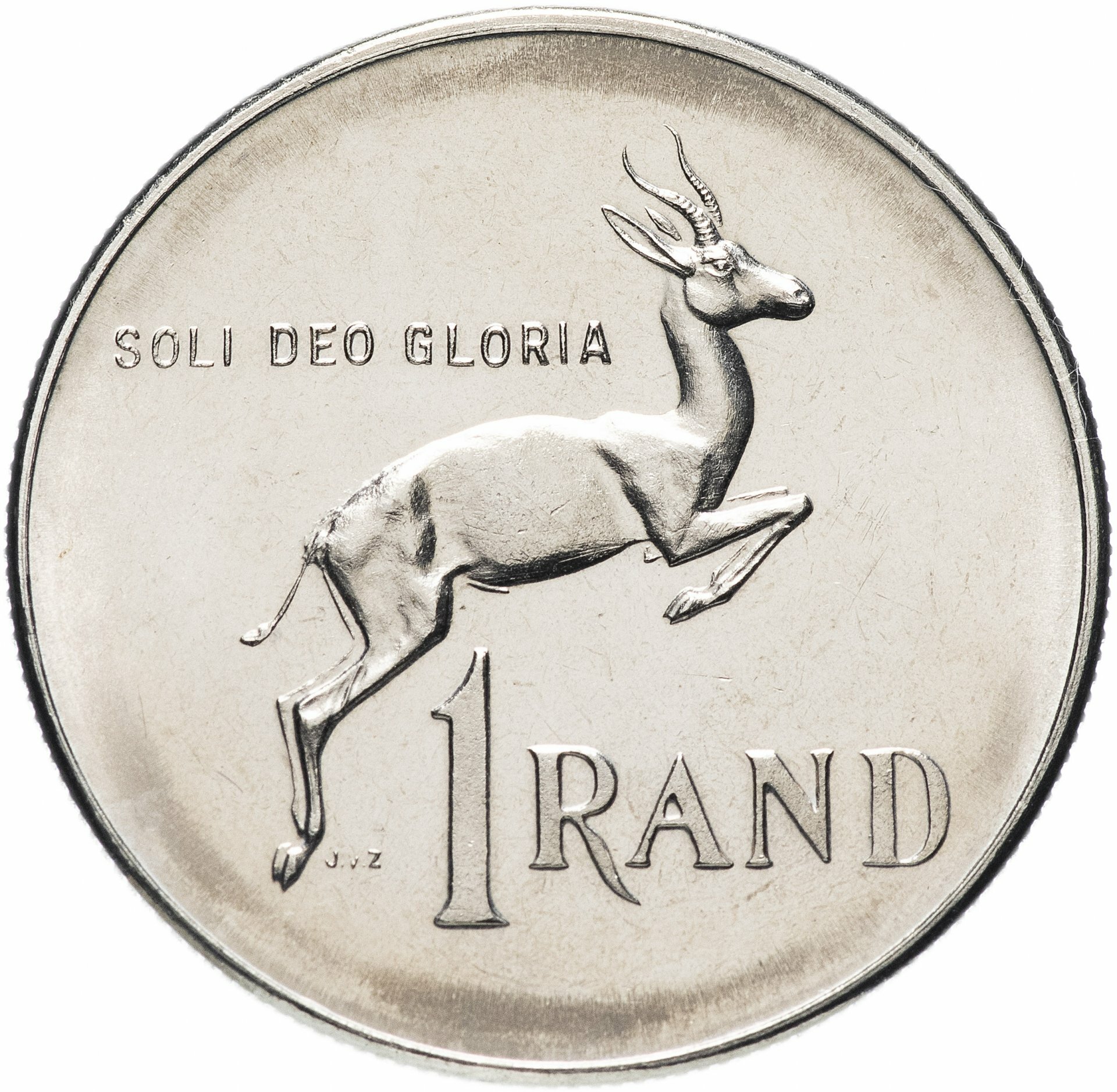 ЮАР 1 ранд рэнд, rand 1980, Никель, в сохранности AU-UNC